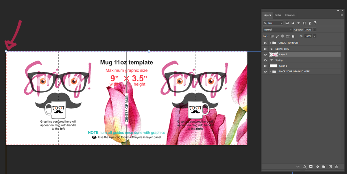 How to Create a Mug Design in Adobe Photoshop - Quirky Neighbor