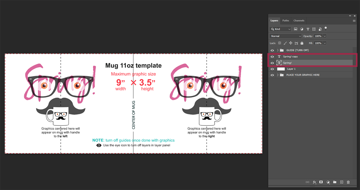How to Create a Mug Design in Adobe Photoshop - Quirky Neighbor